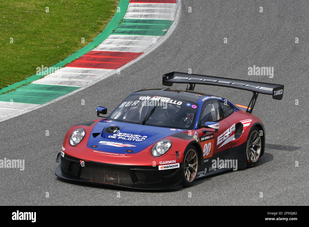Scarperia, 23 March 2023: Porsche 911 GT3 R 991 II of Team E2P Racing ...
