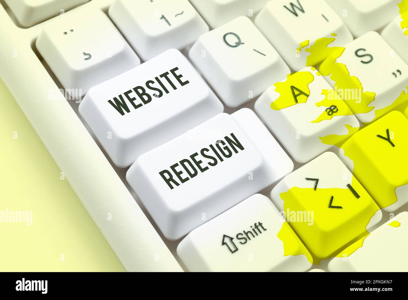 Sign displaying Website Redesign, Concept meaning modernize improver or ...