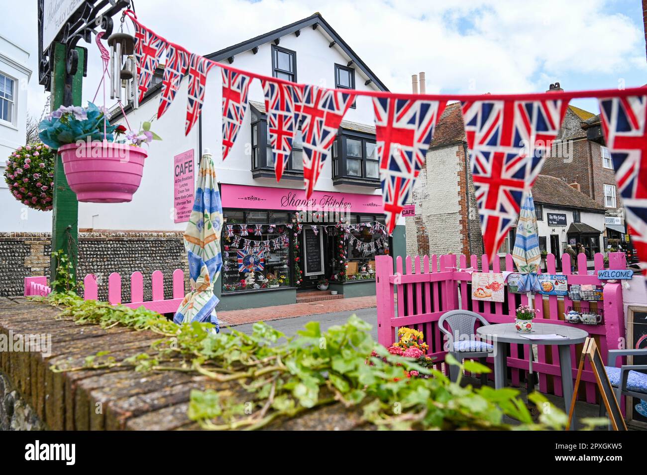 Rottingdean , Brighton UK 2nd May 2023 - Shane's Kitchen cafe in ...