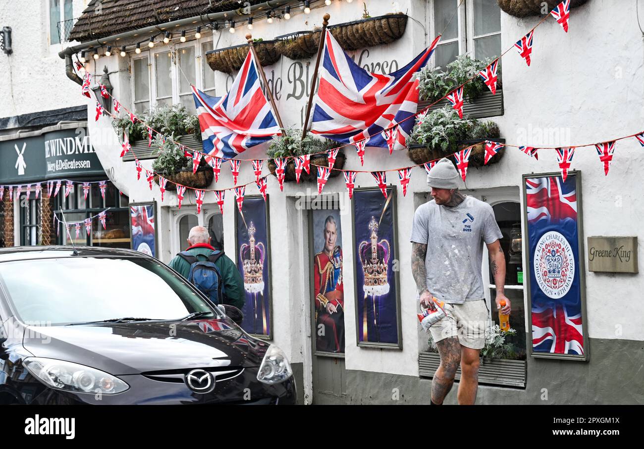 Rottingdean , Brighton UK 2nd May 2023 - Ye Olde Black Horse pub in ...