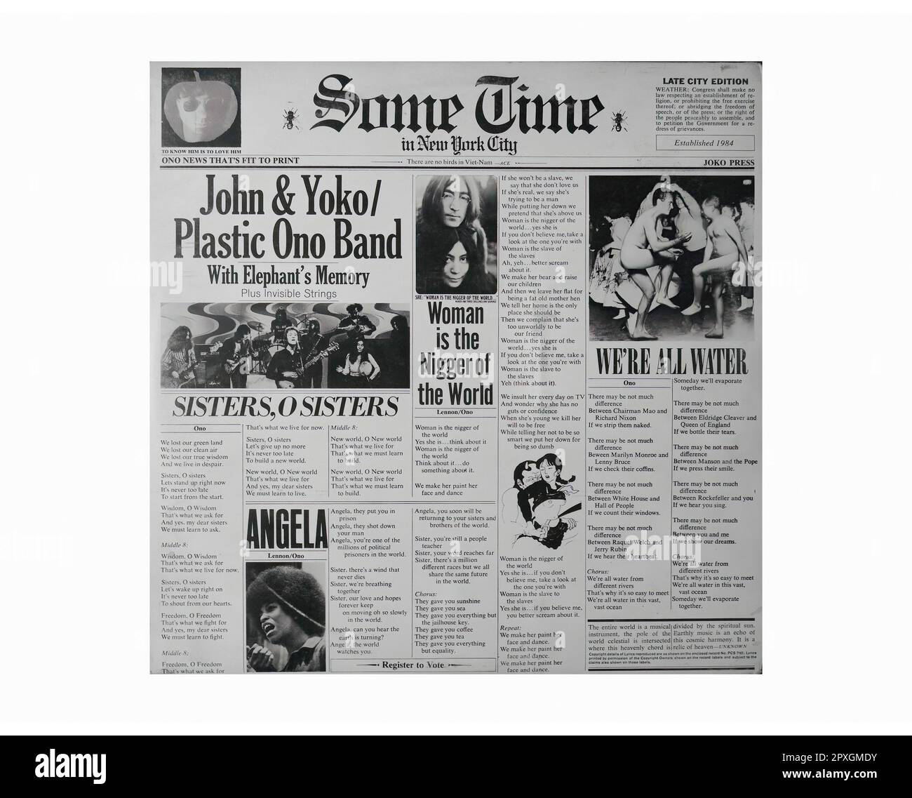 John & Yoko Plastic Ono Band Elephant`s Memory - Some Time In New York ...