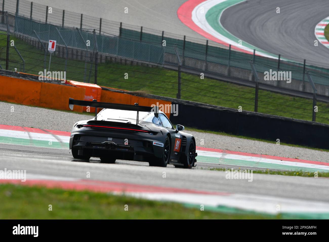 Scarperia, 23 March 2023: Porsche 911 GT3 R 991 II of Team Herberth ...