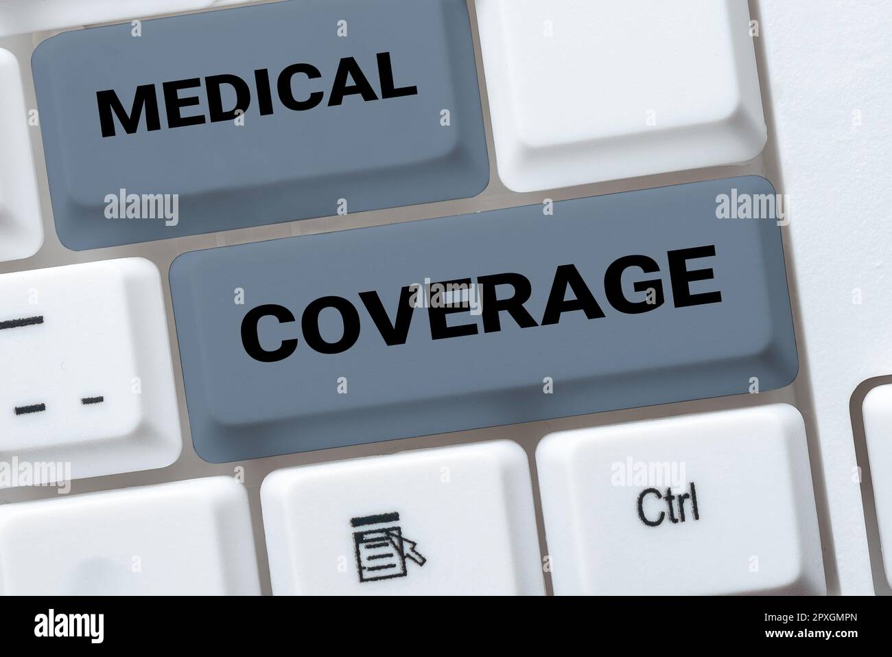 Handwriting text Medical Coverage, Concept meaning inclusion within the ...
