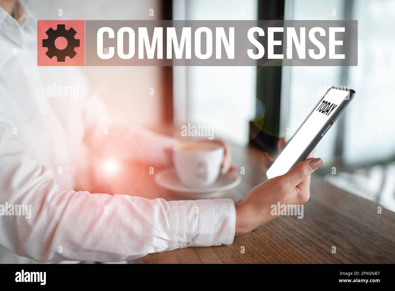 Conceptual Caption Common Sense Business Concept Having Good Sense And