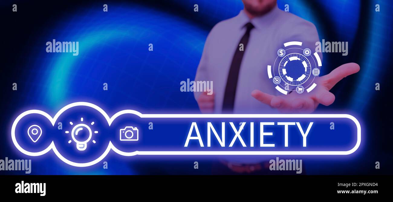 Handwriting text Anxiety, Business idea Excessive uneasiness and ...