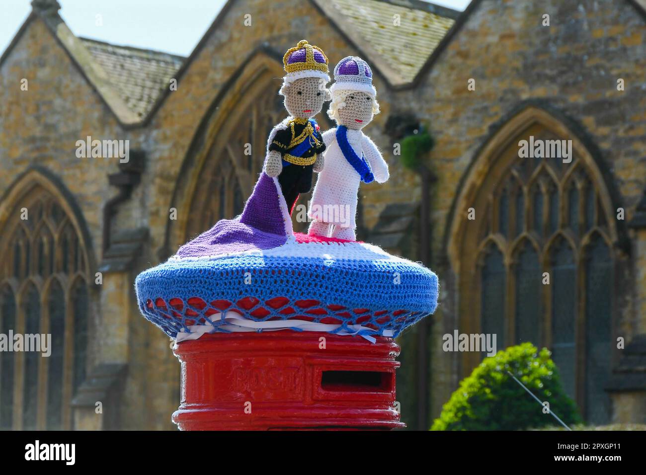 Bridport, Dorset, UK. 2nd May 2023. A King Charles III and Queen ...