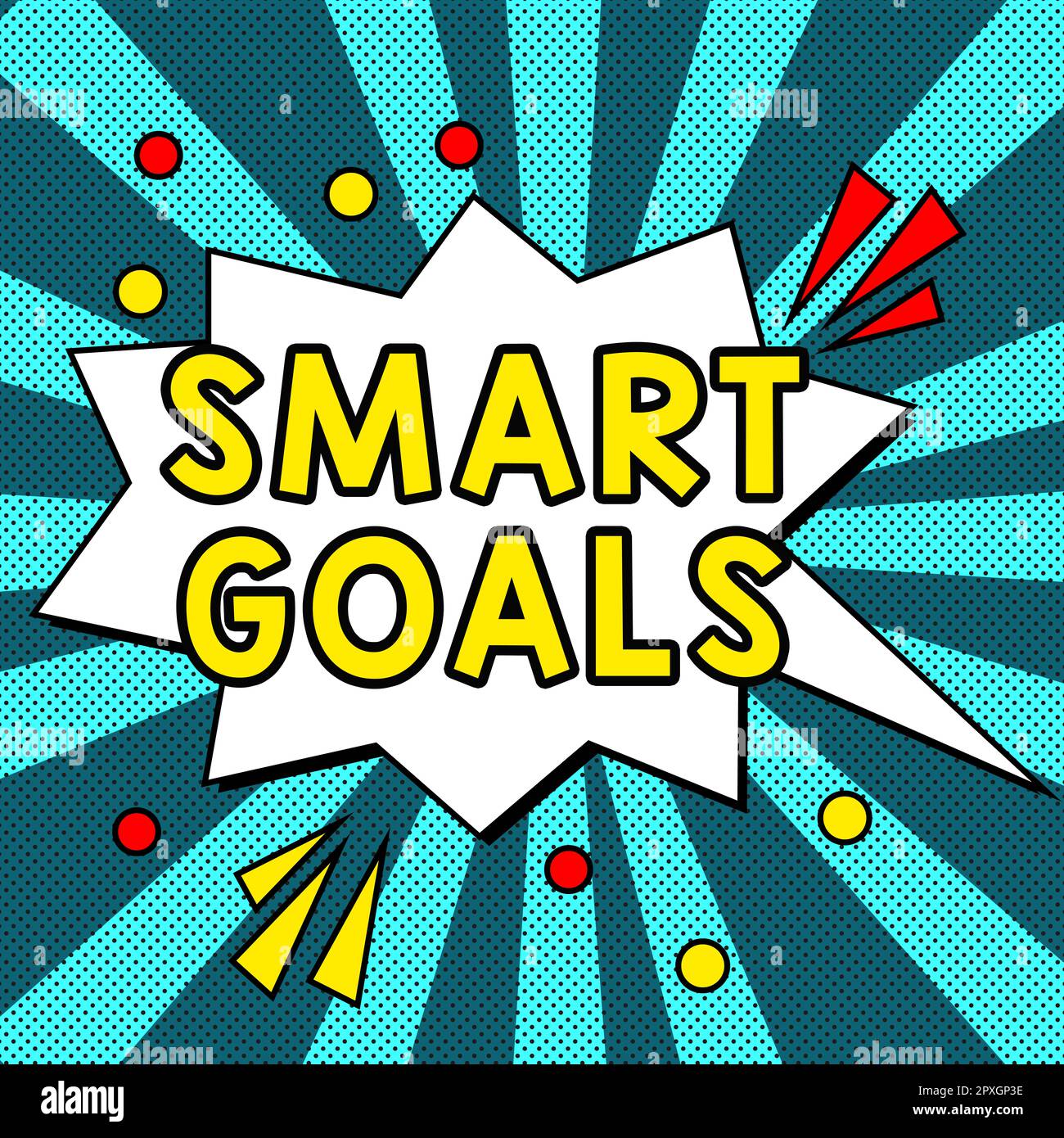 Text sign showing Smart Goals, Word Written on mnemonic used as a basis ...