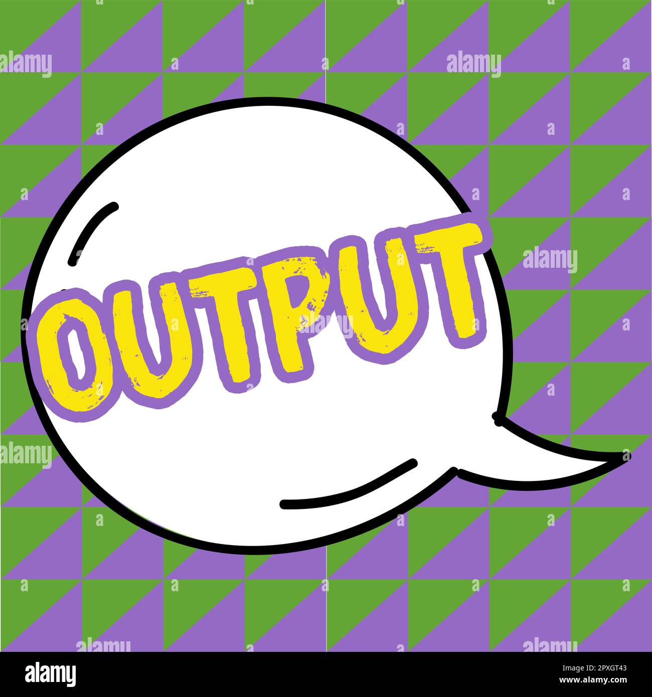 Hand writing sign Output, Internet Concept the final result of ...