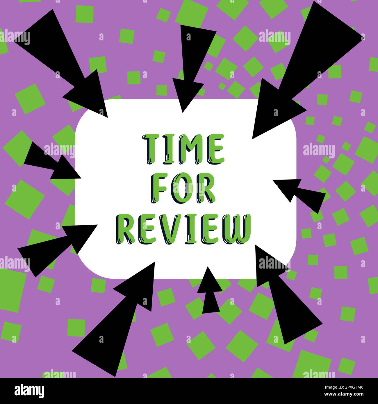 Conceptual display Time For Review, Business idea Evaluation Feedback ...