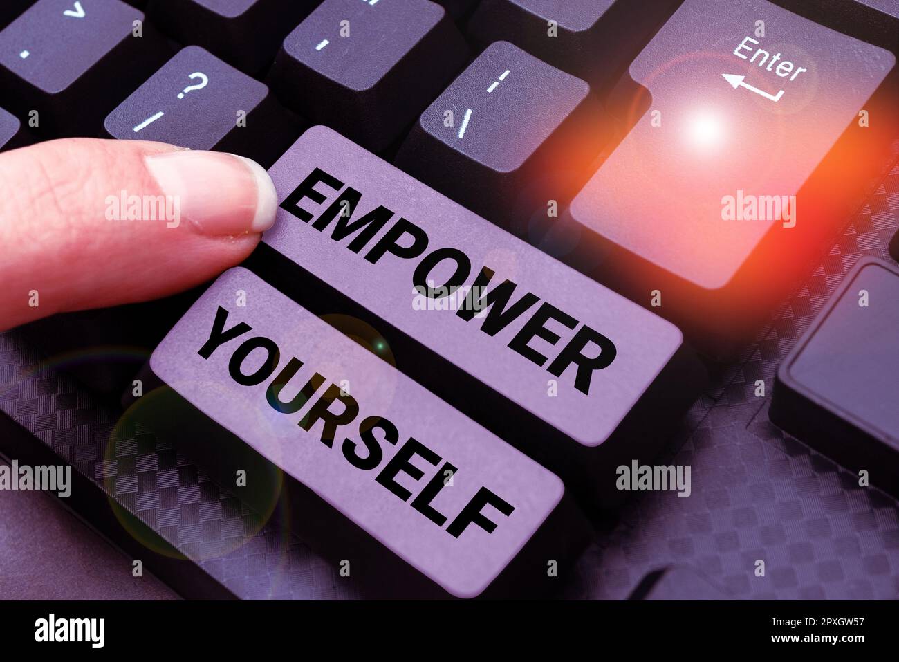 Conceptual caption Empower Yourself, Conceptual photo taking control of ... Conceptual caption Empower Yourself, Conceptual photo taking control of ...