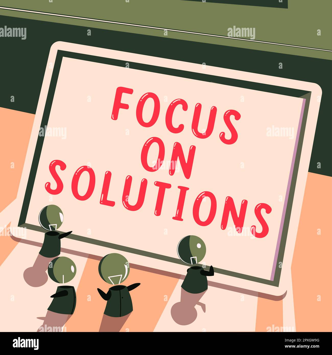 Hand writing sign Focus On Solutions, Conceptual photo powerful ...