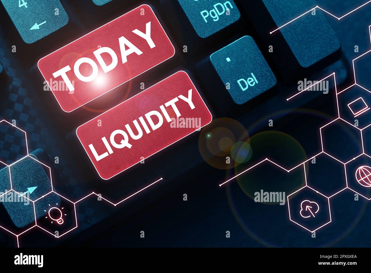 Conceptual caption Liquidity, Concept meaning Cash and Bank Balances ...