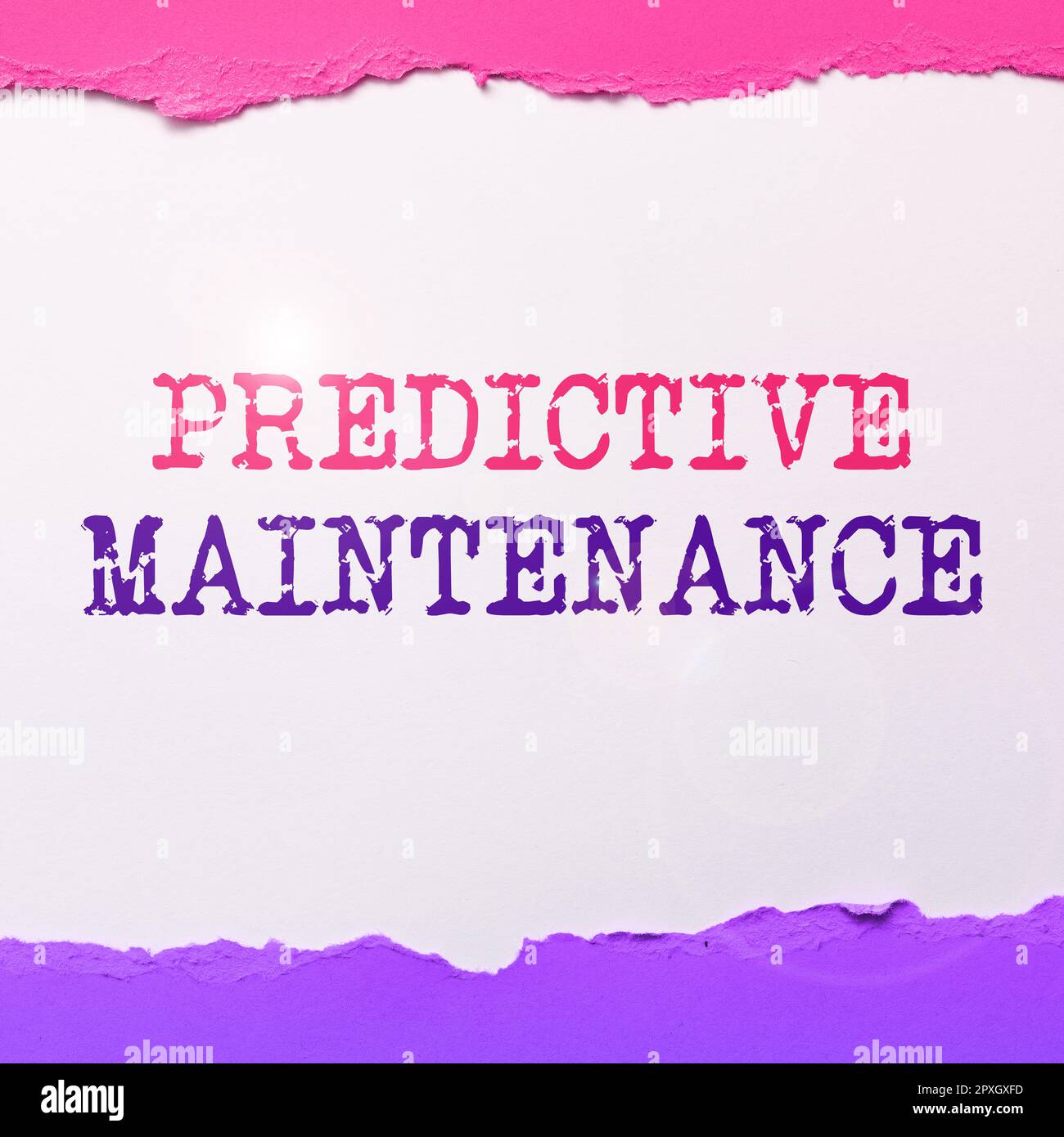 Text caption presenting Predictive Maintenance, Word Written on Predict ...