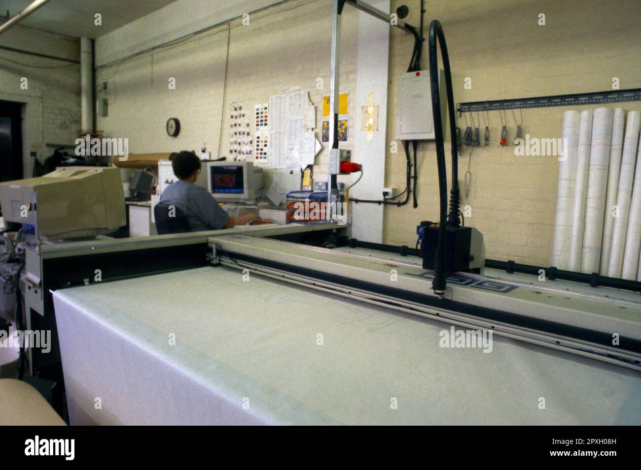Plotter & Computer Making Garment Lay Jaeger Factory Stock Photo - Alamy