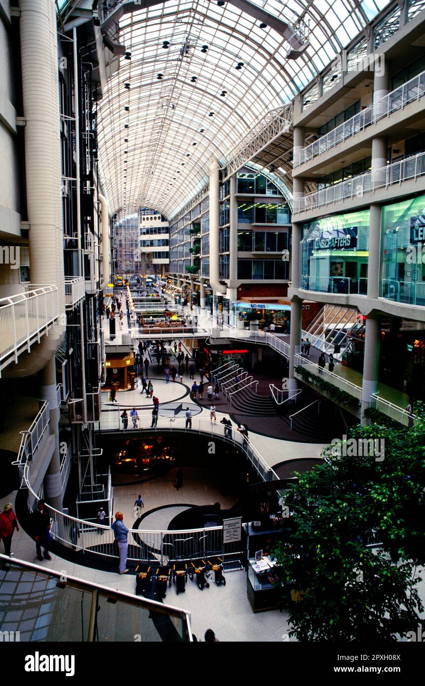 Ontario Canada Toronto Eaton Shopping Mall Stock Photo - Alamy