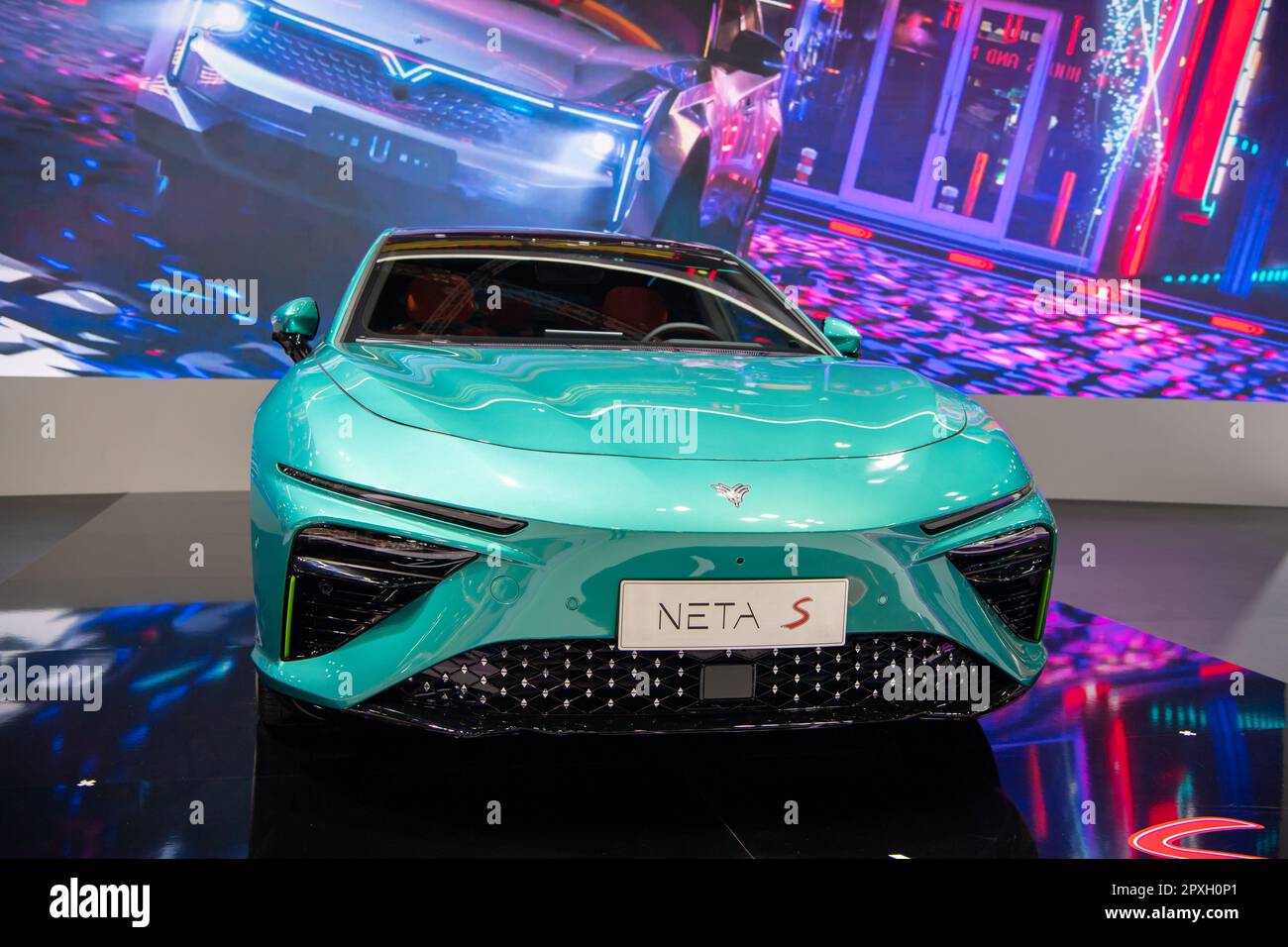Neta S Special Version on display at Bangkok International Motor Show 2023 on March 21, 2023 in ...
