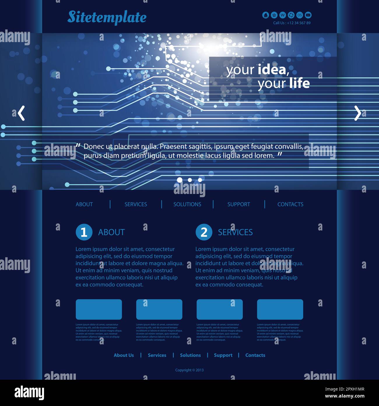 Website Design with Digital Connections Design Stock Vector Image & Art ...