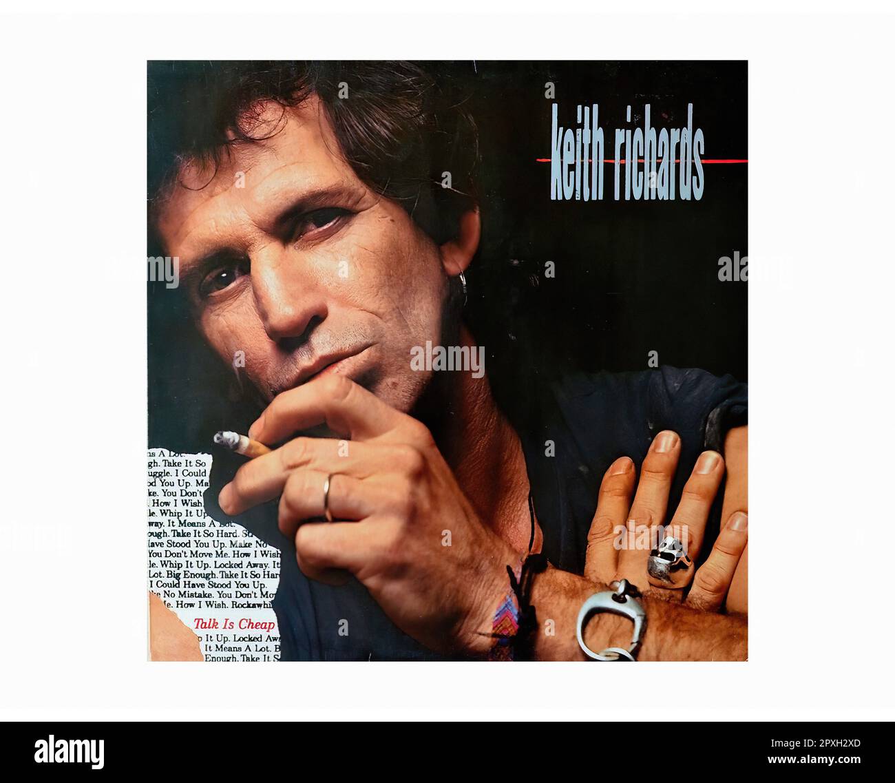 Keith Richards - Talk Is Cheap - Vintage L.P Music Vinyl Record Stock ...