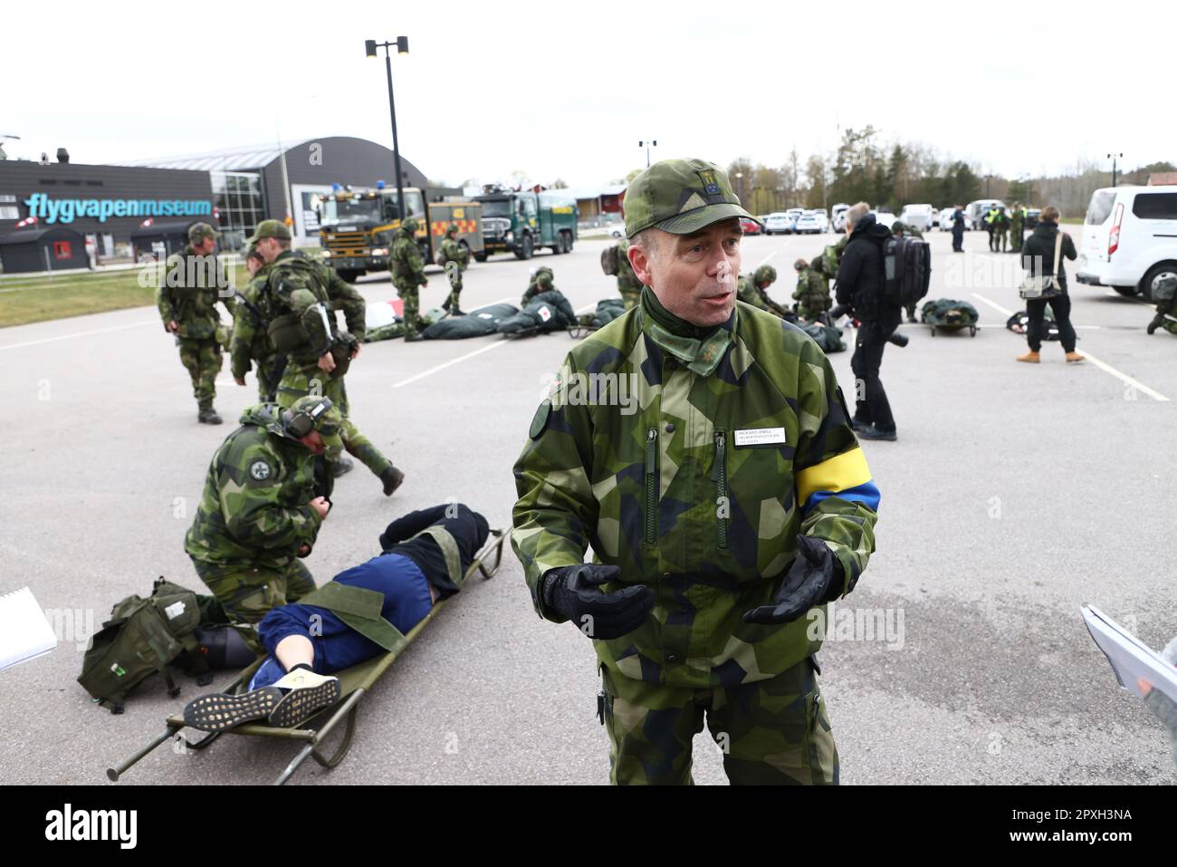 Rickard Ånell, doctor The Swedish Armed Forces Helicopter Wing, during ...