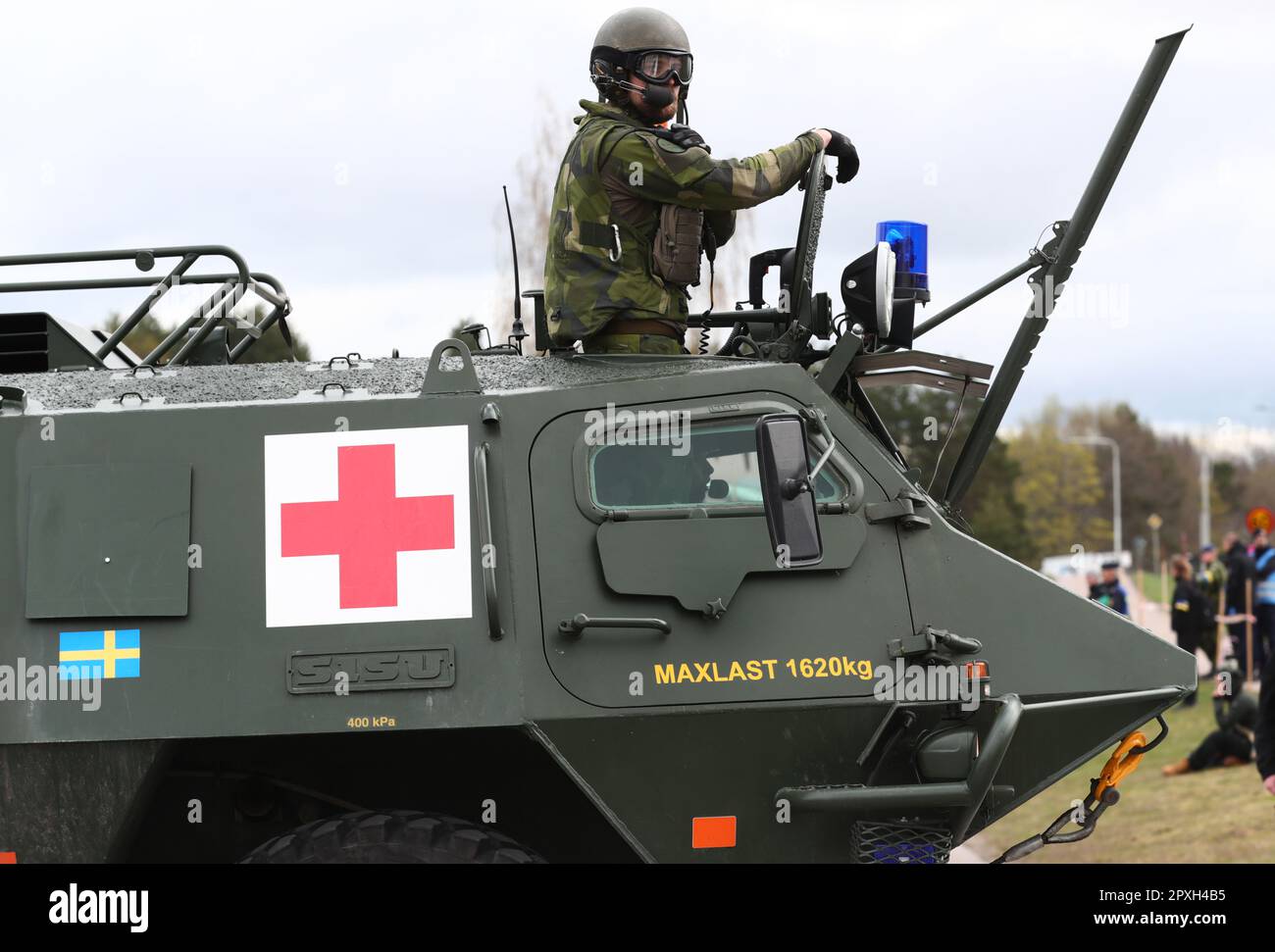The large military exercise Aurora23, at Malmen airbase, Malmslätt ...
