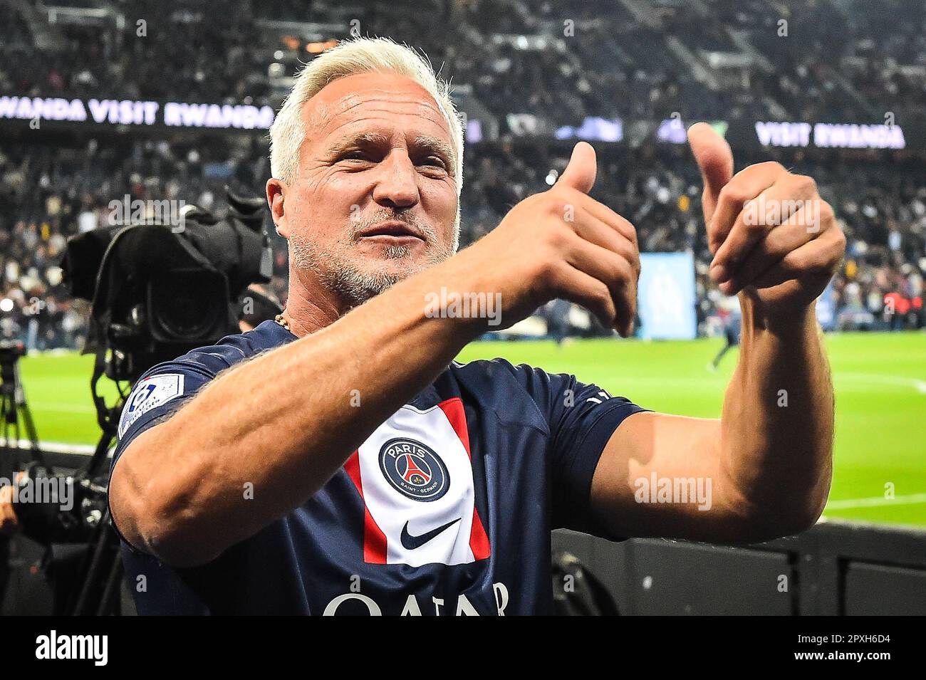 David GINOLA during the French championship Ligue 1 football match ...