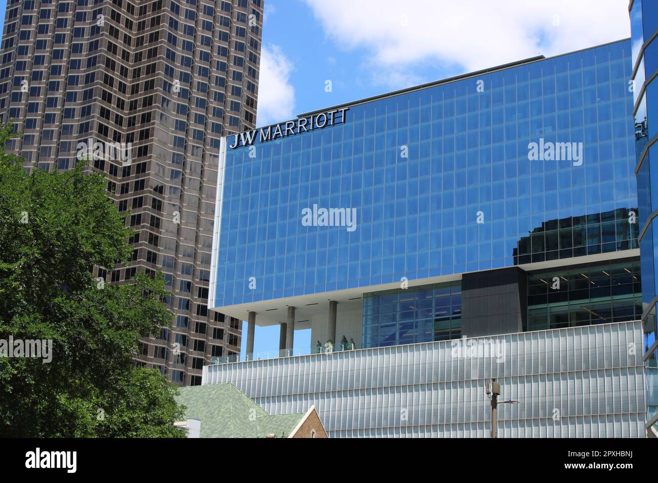 New Glass,Jesus March, Downtown Dallas Stock Photo - Alamy