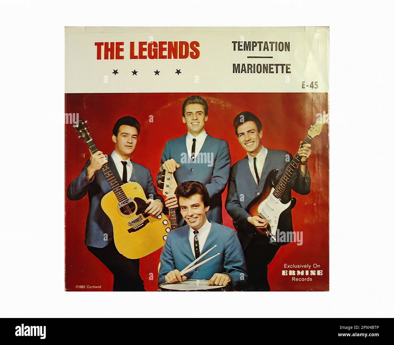 Legends - 1963 04 B - Vintage 45 R.P.M Music Vinyl Record Stock Photo ...