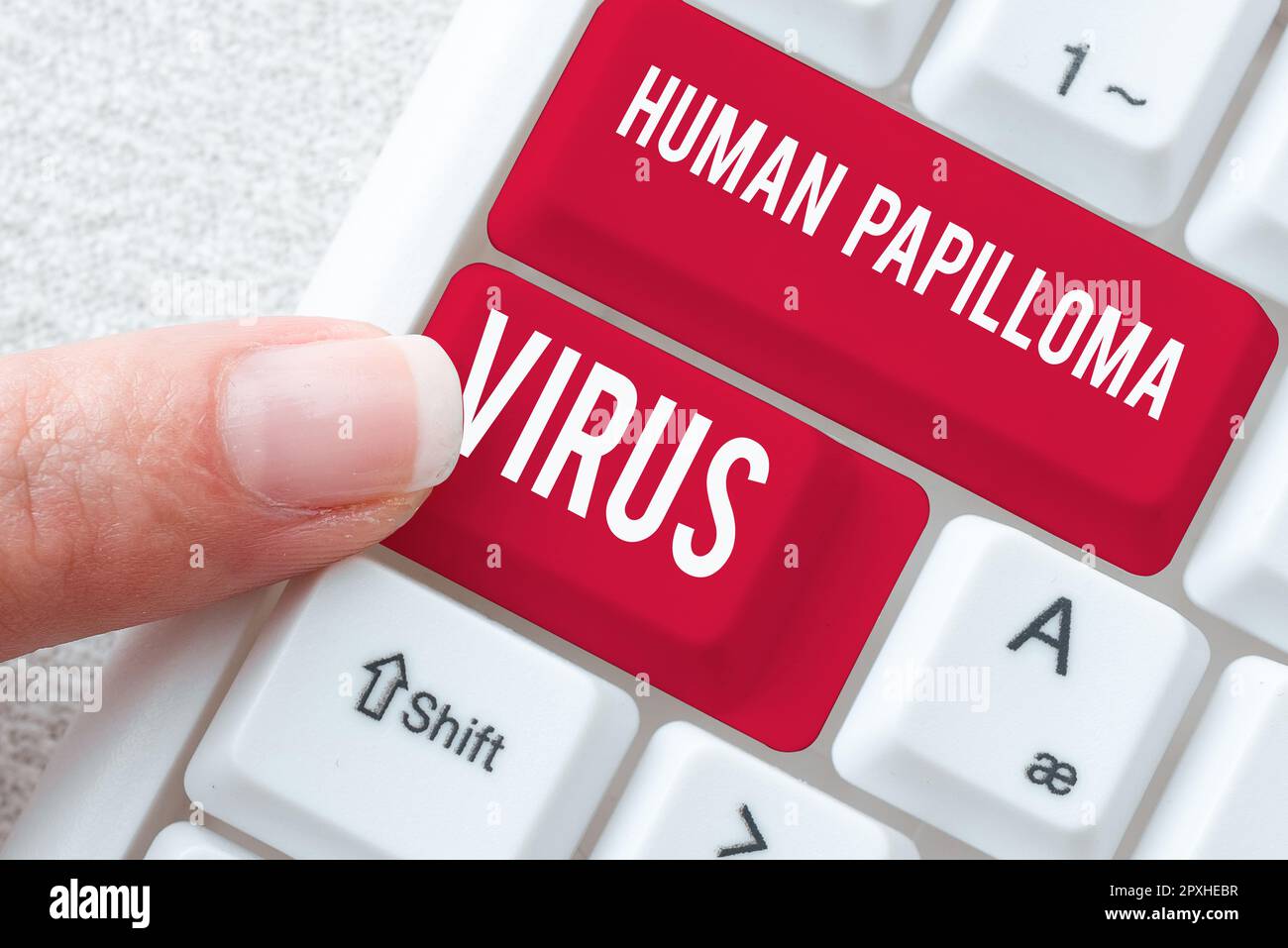 Handwriting Text Human Papilloma Virus Word For Most Common Sexually