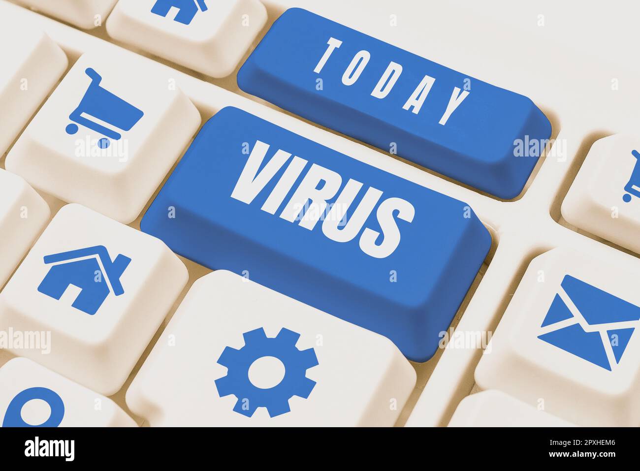 Text sign showing Virus, Word for infective agent that consists nucleic ...