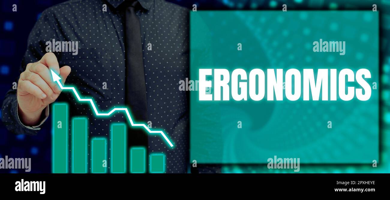 Inspiration showing sign Ergonomics, Word Written on fitting or ...