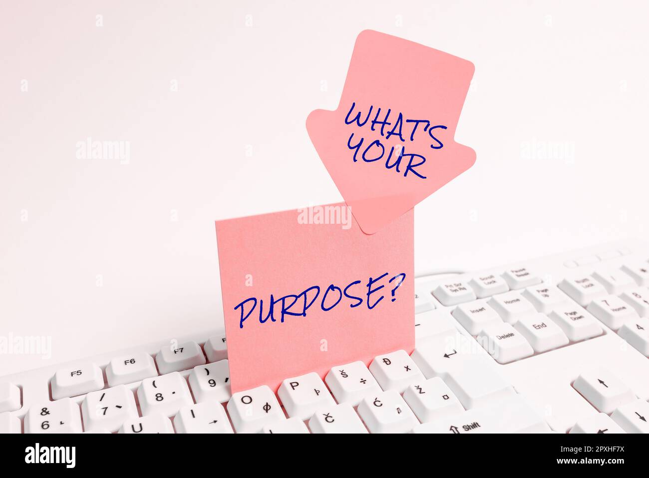 Text sign showing What's Your Purpose, Conceptual photo question to ...