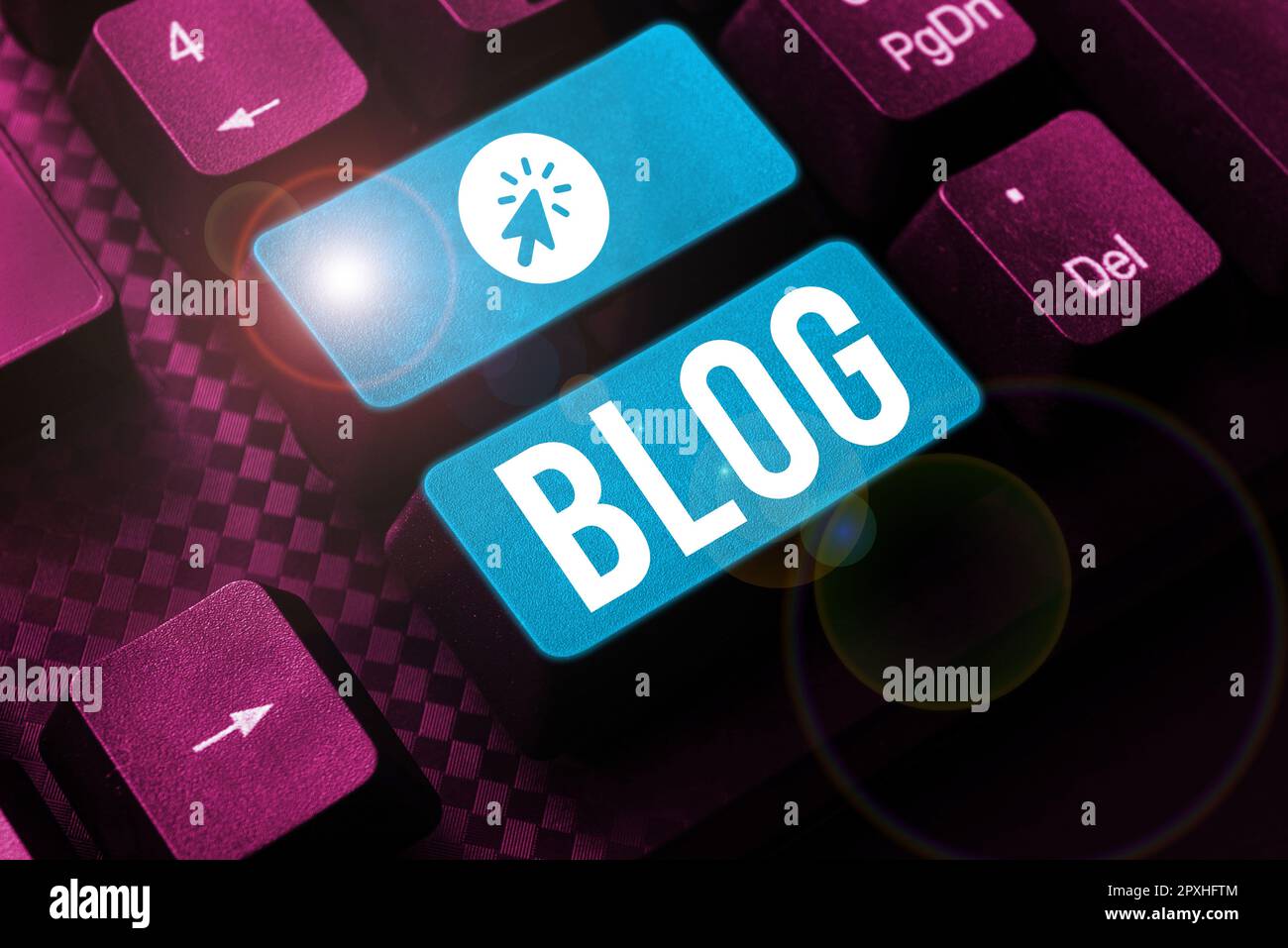 Inspiration showing sign Blog, Business idea A regularly updated website web page written in ...