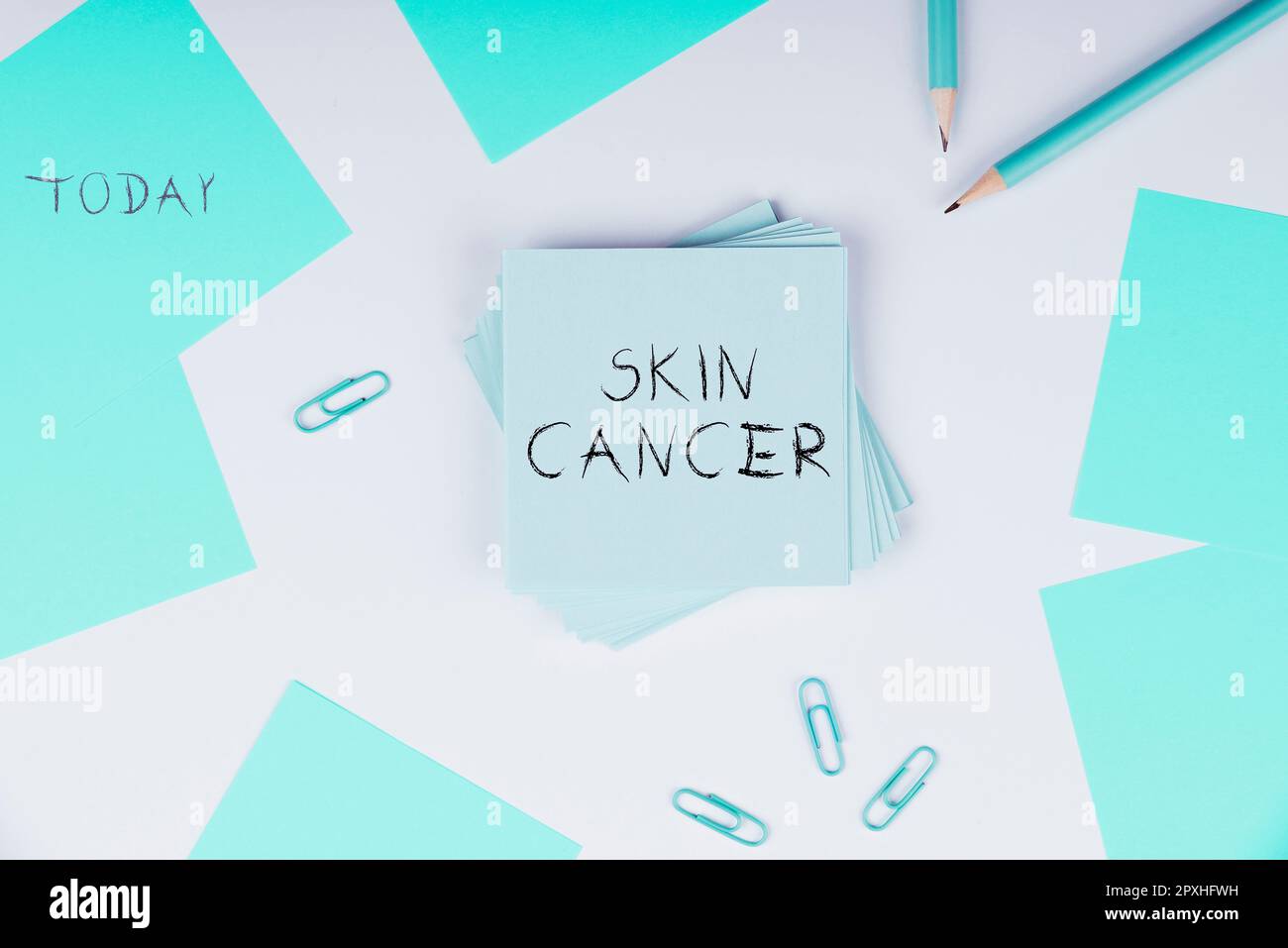 Writing displaying text Skin Cancer, Word Written on uncontrolled ...