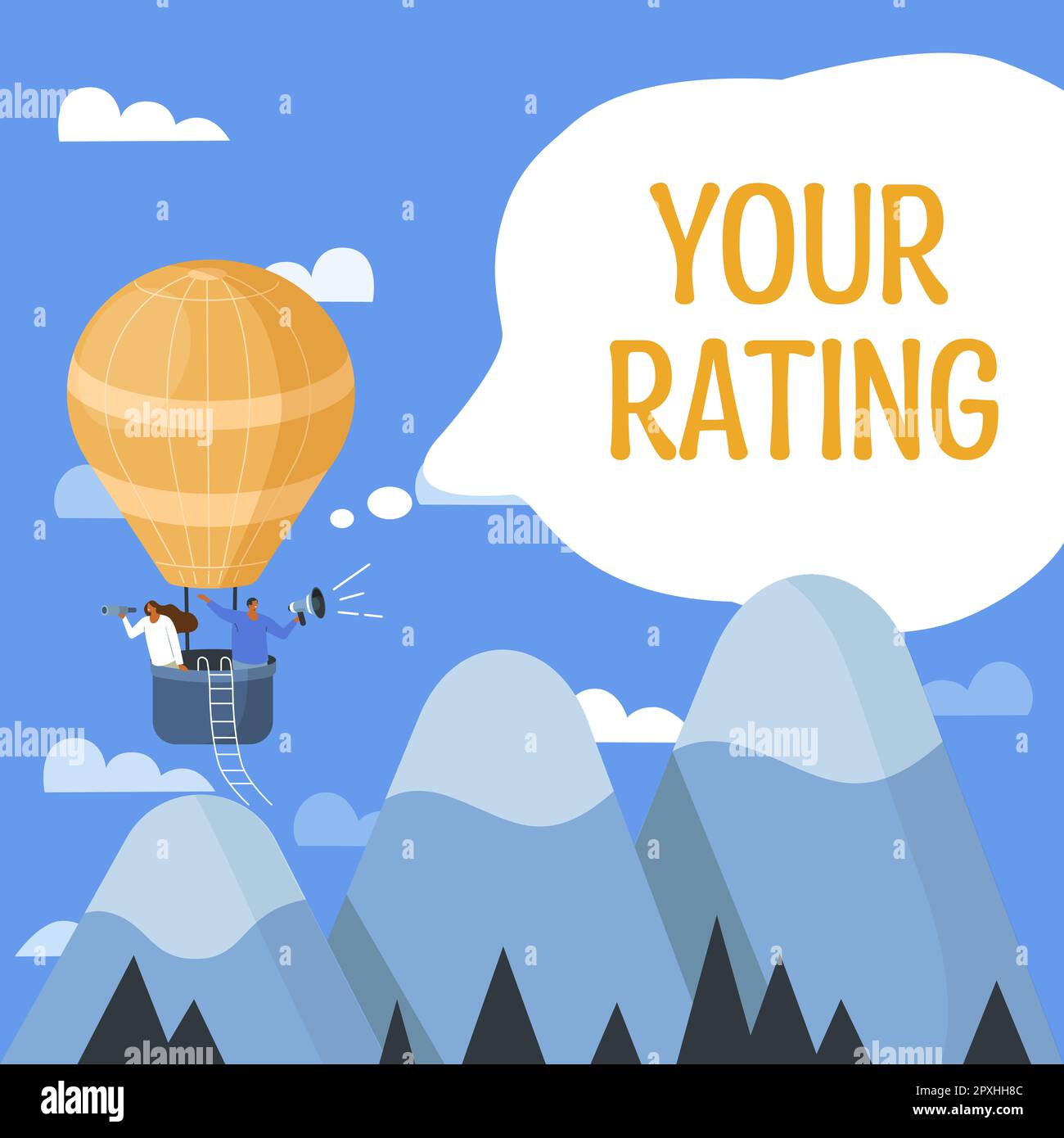 Sign displaying Your Rating, Word for score or measurement of how good ...
