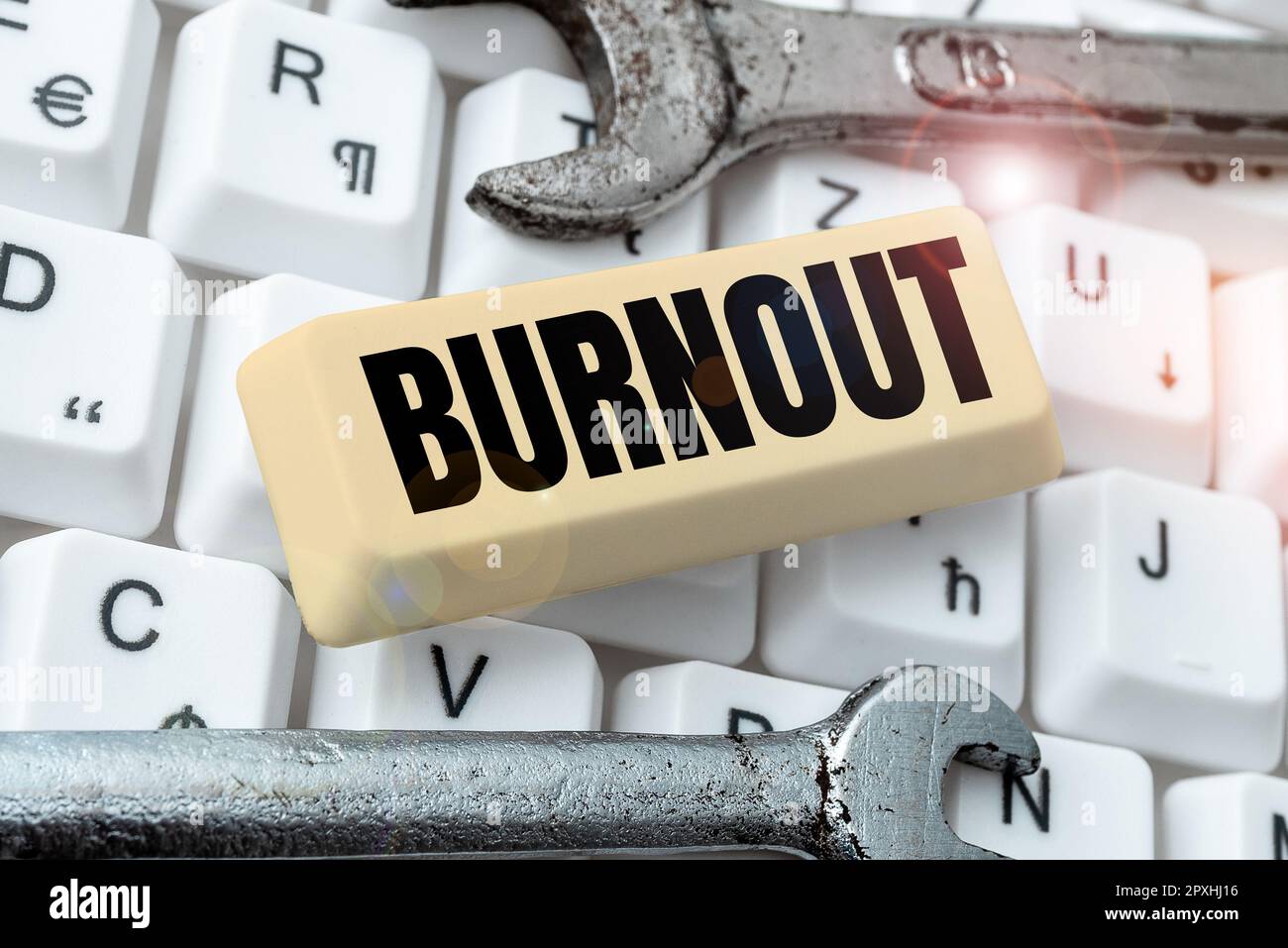 Text sign showing Burnout, Word Written on Feeling of physical and ...