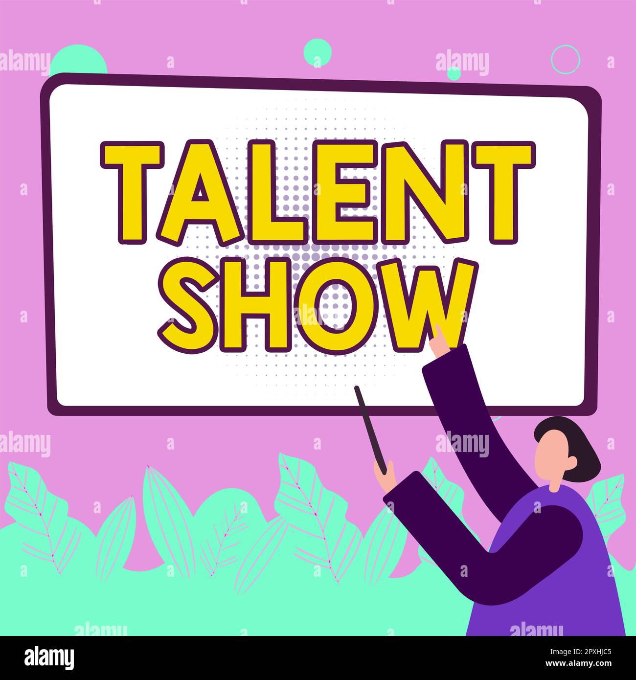Conceptual caption Talent Show, Concept meaning Competition of ...