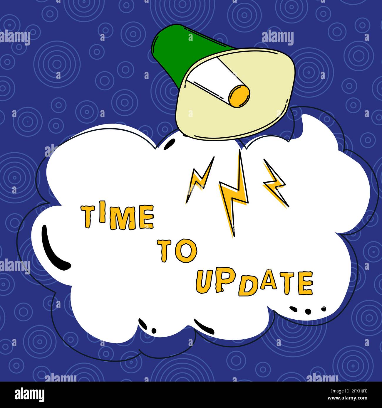 Sign displaying Time To Update, Internet Concept The latest information ...