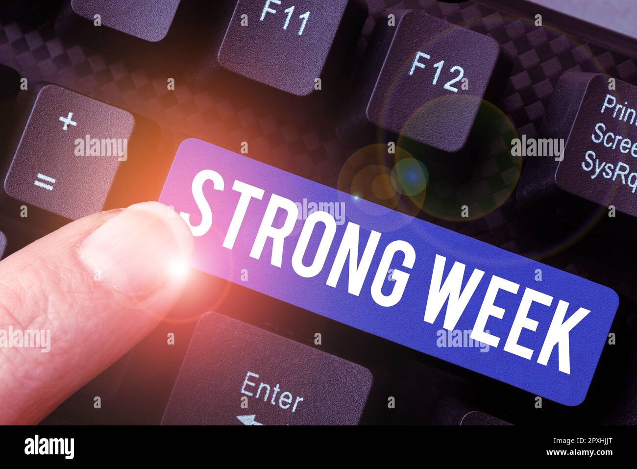 Sign displaying Strong Weak, Business approach having features of both ...