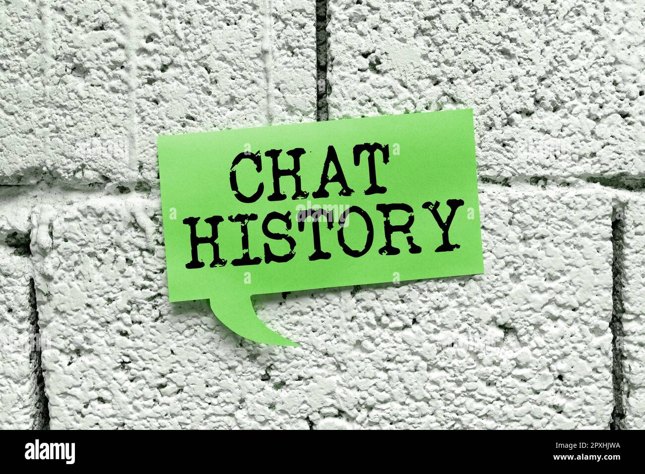 Hand writing sign Chat History, Business idea archive of transcripts ...
