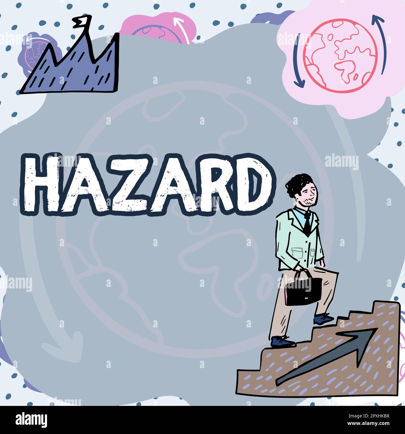 Conceptual display Hazard, Business idea account or statement ...