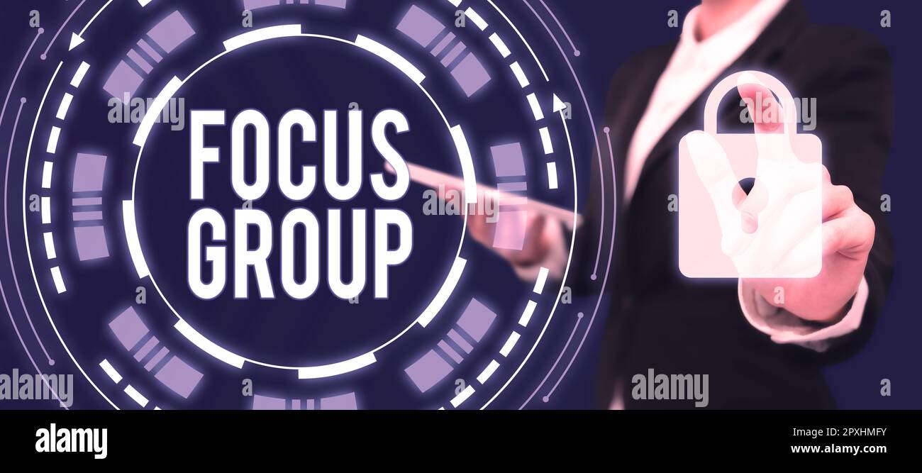 Hand writing sign Focus Group, Internet Concept group of people ...