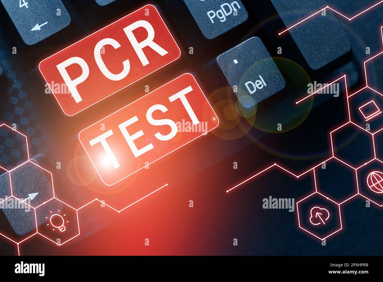 Conceptual display Pcr Test, Conceptual photo qualitative detection of ...