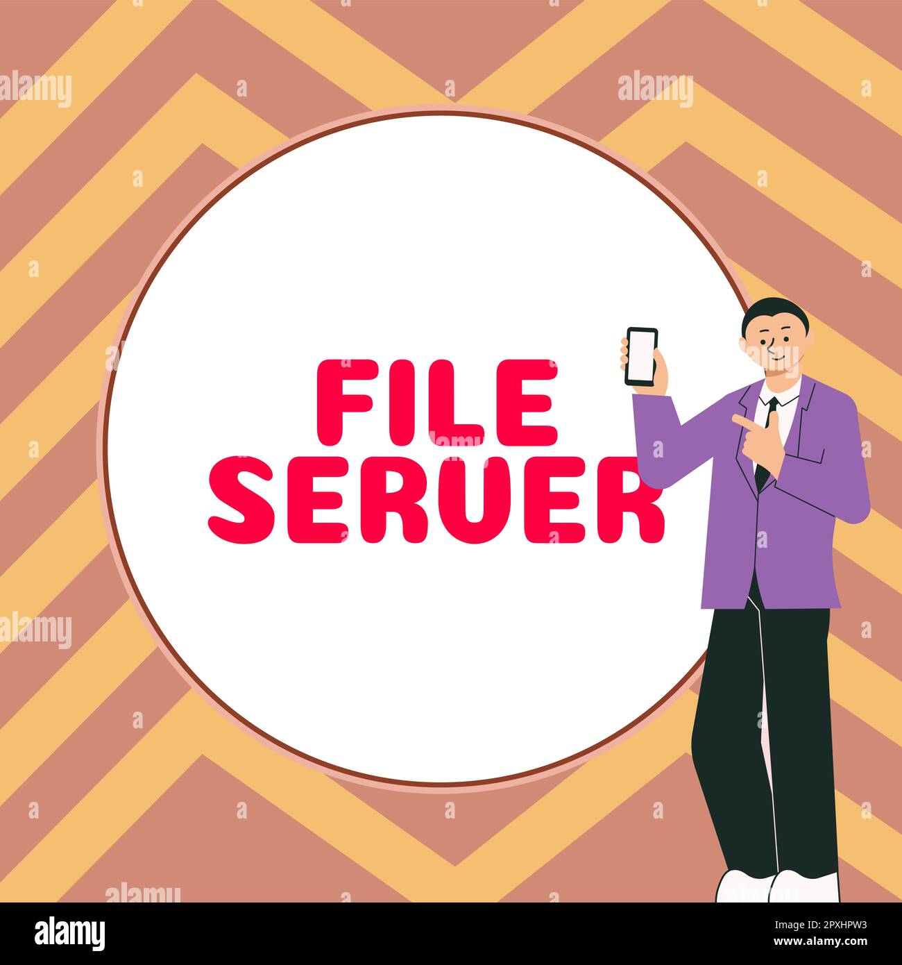 Text caption presenting File Server, Business concept device which ... Text caption presenting File Server, Business concept device which ...