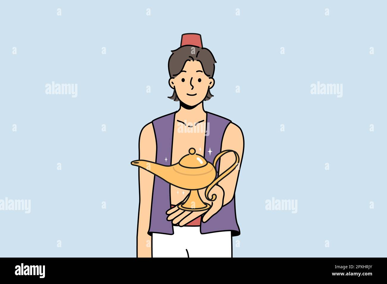Genie in aladdin cartoon hi-res stock photography and images - Alamy