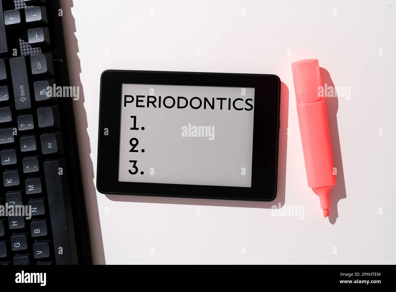 Text sign showing Periodontics, Concept meaning a branch of dentistry ...