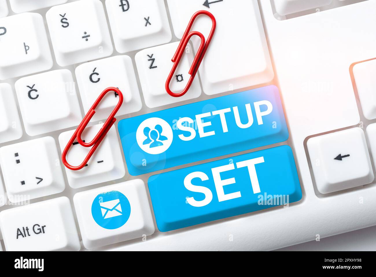 Conceptual caption Setup Set, Business approach the manner, position ...