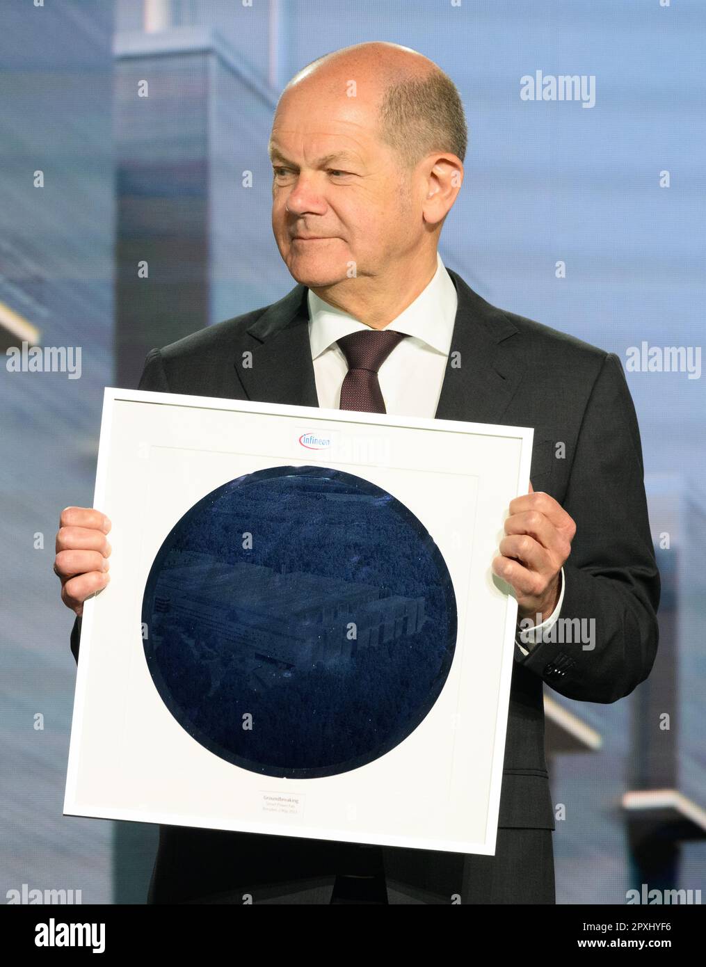 Dresden, Germany. 02nd May, 2023. German Chancellor Olaf Scholz (SPD ...