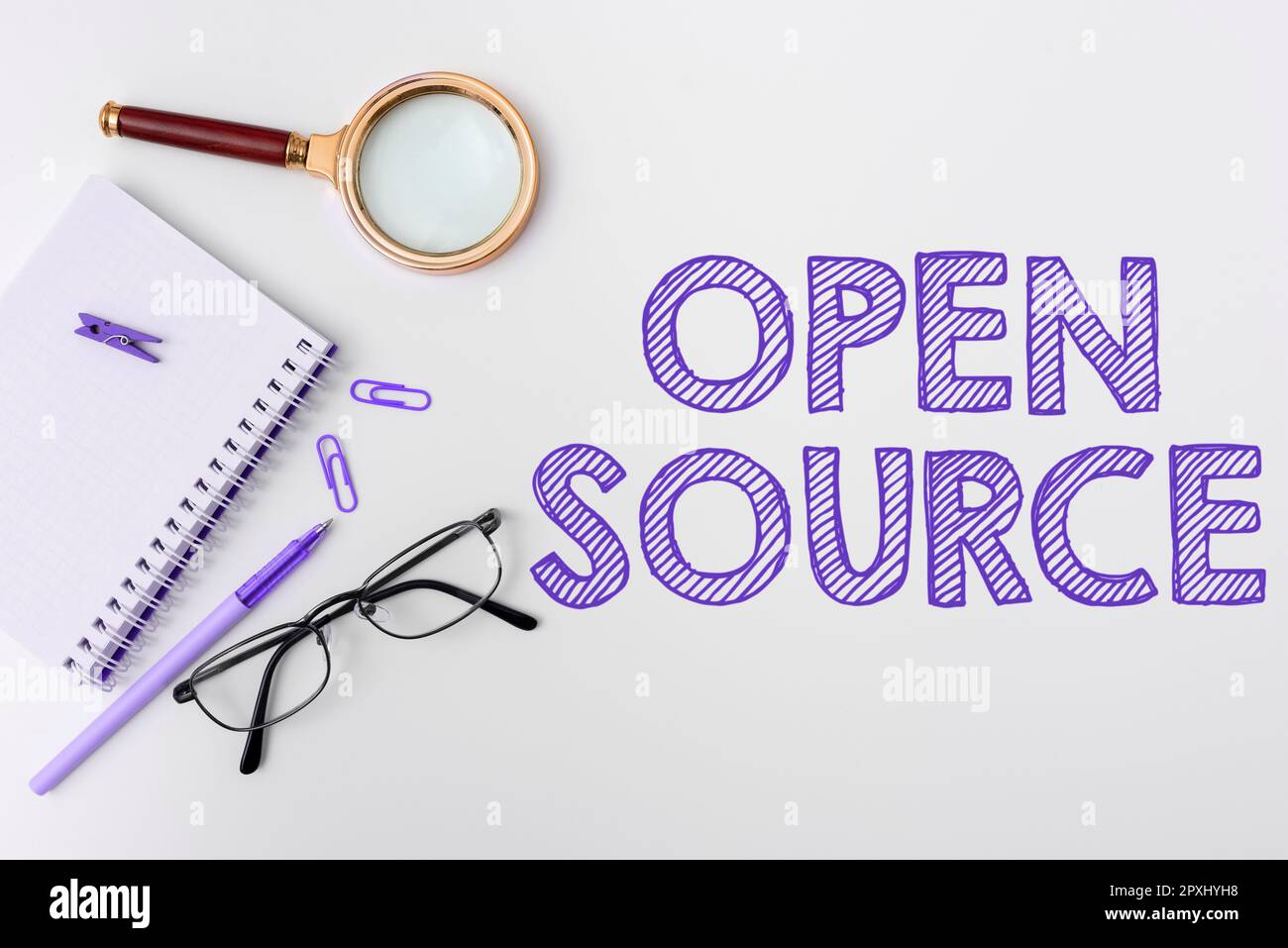 Inspiration showing sign Open Source, Business concept denoting software which original source ...