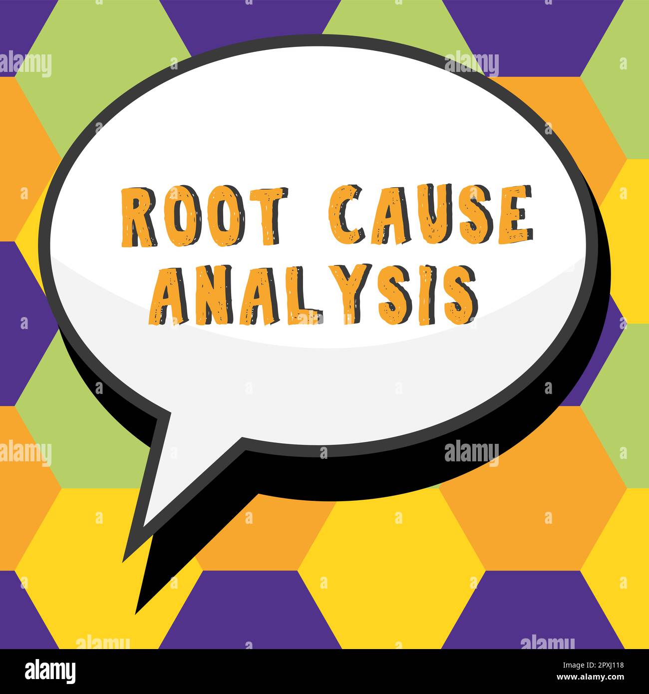 Sign displaying Root Cause Analysis, Business overview Method of ...