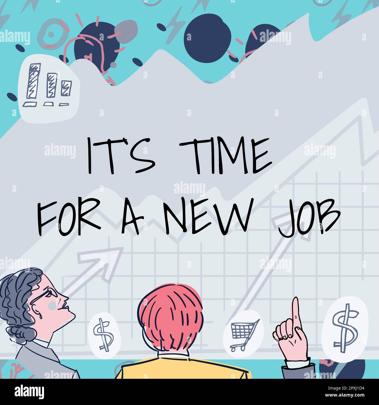 Hand writing sign It's Time For A New Job, Concept meaning Career ...